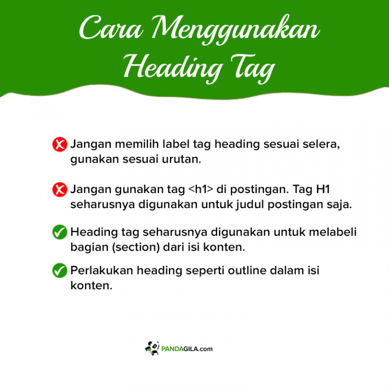 Cara Menggunakan Heading Tag H1 H2 H3 – H6 Agar SEO Friendly